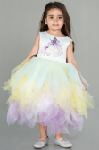 Pembe My Little Pony Uzun Kız Çocuk Abiye ABU3040 | Abiyefon.com